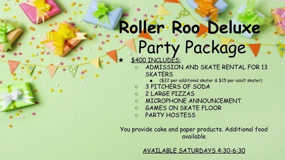 West Parties (Brimhall Rd) – Roller Rinks