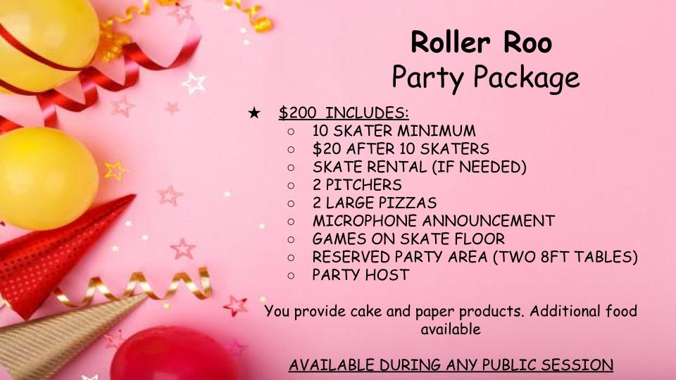 West Parties (Brimhall Rd) – Roller Rinks